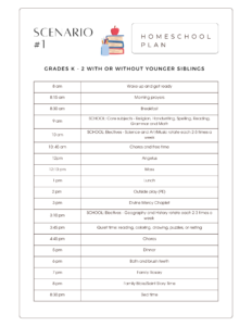 A Guide to Creating a Daily Homeschool Schedule - Ora et Schola