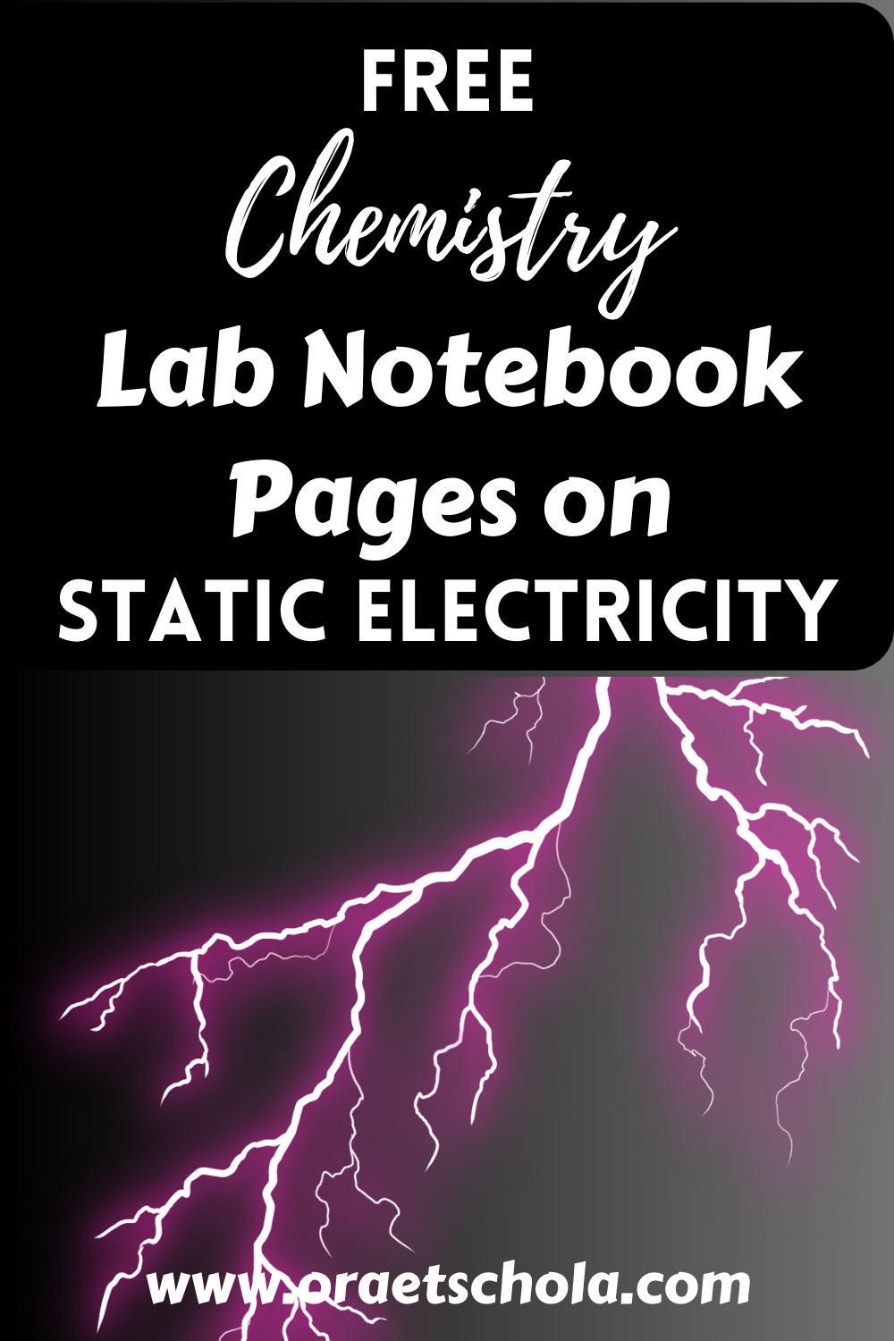 Static Electricity - Fall Homeschool Science Series - Ora et Schola