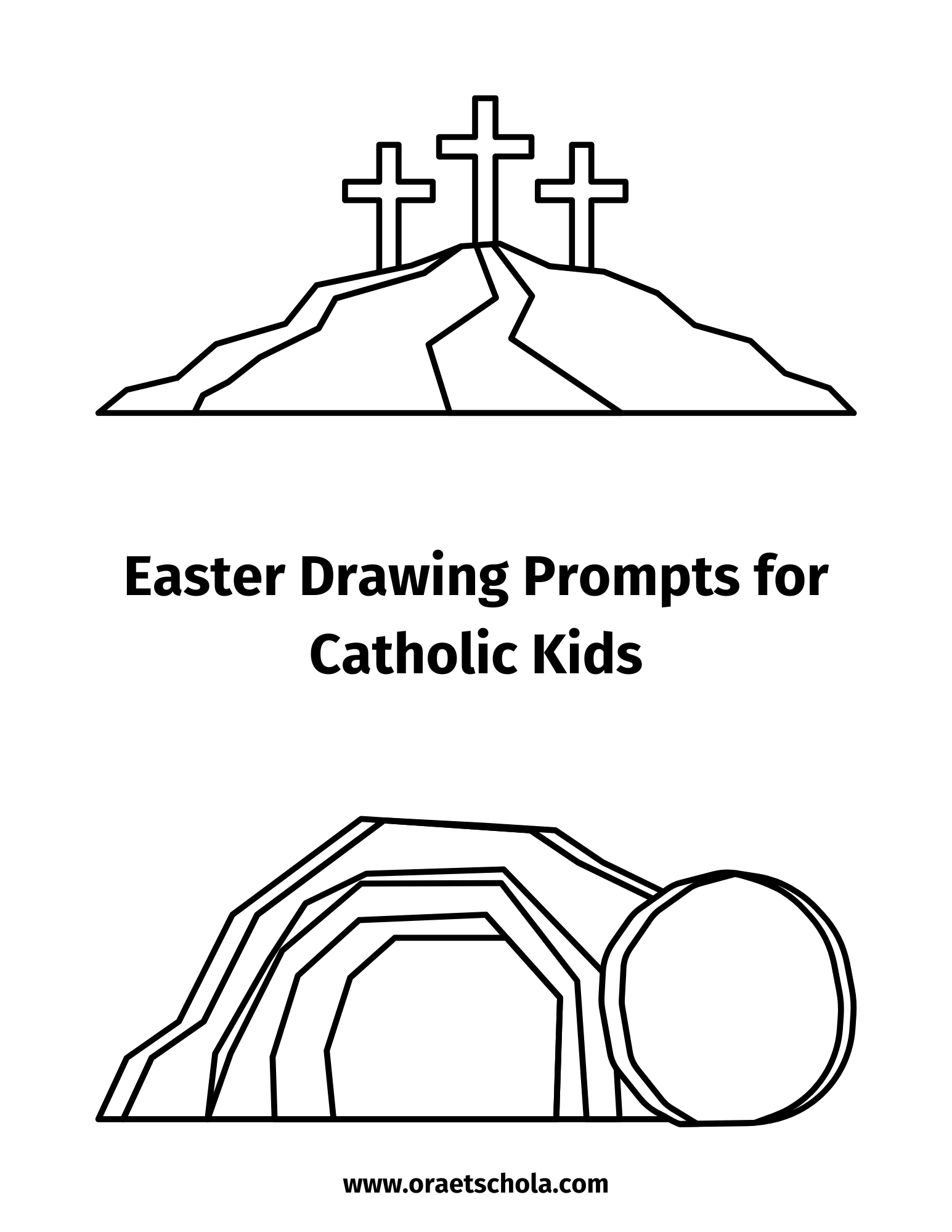 9 Easter Drawing Prompts for Catholic Kids - Ora et Schola